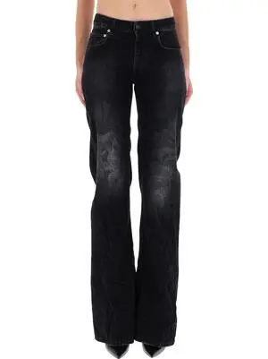 Balenciaga Wide Leg Jeans - Black