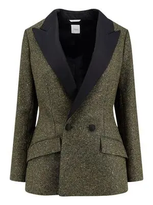 Dior Fitted Silk And Virgin Wool Blend Tweed Blazer - Multicolor