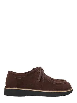 Loewe Suede Calfskin Lace-up Shoes - Brown