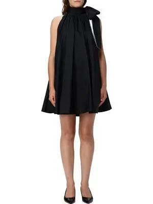 Max Mara Sleeveless Dress With Bow Detail - Black