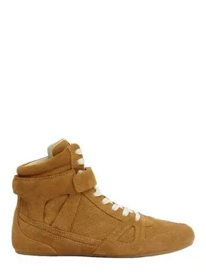 Isabel Marant Étoile High Top Sneakers With Perforated Detailing - Brown