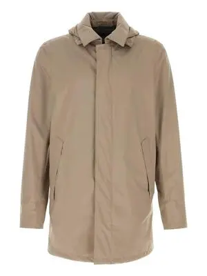 Herno Cappuccino Polyester Jacket - Brown