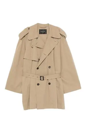 Balenciaga Double-breasted Trench Coat - Cream