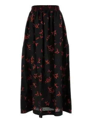 Fendi Printed Linen Skirt - Multicolor