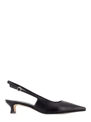 AeydĒ Catrina Leather Slingback Pumps - Black