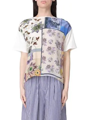 Max Mara Patchwork Floral Print T-shirt - Multicolor