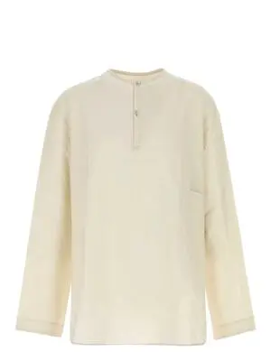 LEMAIRE Sand Poplin Vareuse Shirt - Brown