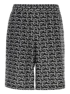 Burberry Printed Silk Bermuda Shorts - Multicolor