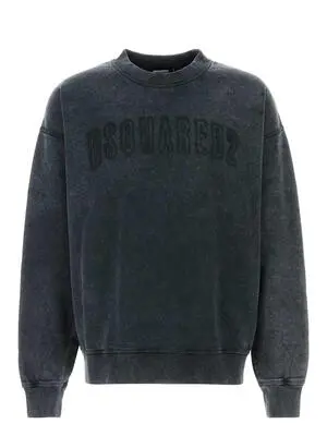 Dsquared2 Graphite Cotton Sweatshirt - Gray