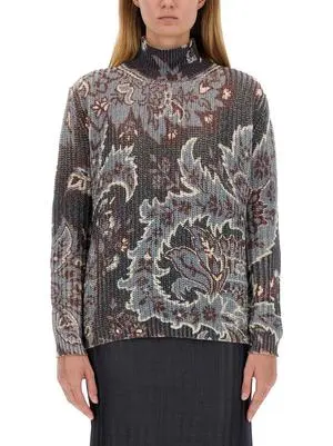 Etro Printed Wool Sweater - Multicolor