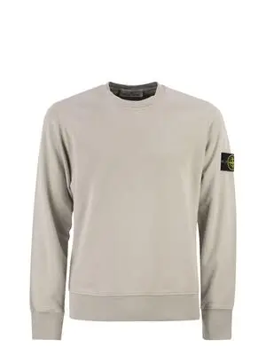 Stone Island Crew Neck Sweatshirt With Raglan Sleeves - Multicolor