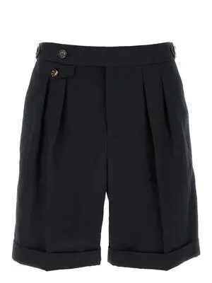 Brunello Cucinelli Cotton Blend Bermuda Shorts - Blue