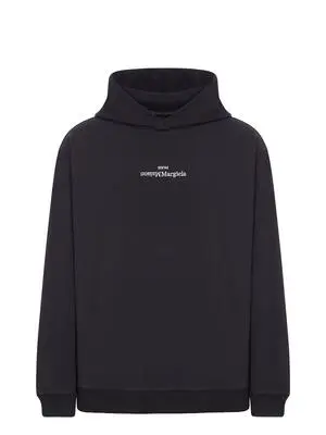 MAISON MARGIELA Oversized Cotton Hoodie With Embroidered Logo - Multicolor
