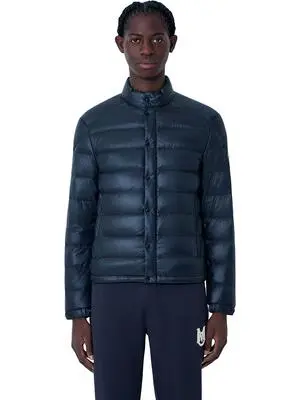 Moncler Quilted Padded Down Jacket - Blue