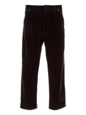 Prada Velvet Denim Trousers - Brown