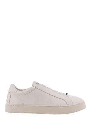 TOD'S Leather Sneakers With Rubber Sole - Multicolor