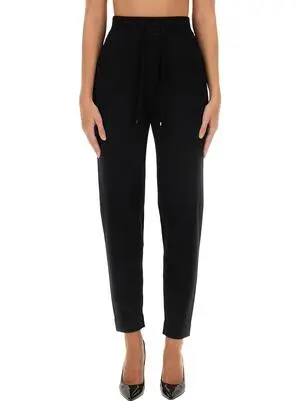 Max Mara Wool And Cashmere Blend Trousers - Black