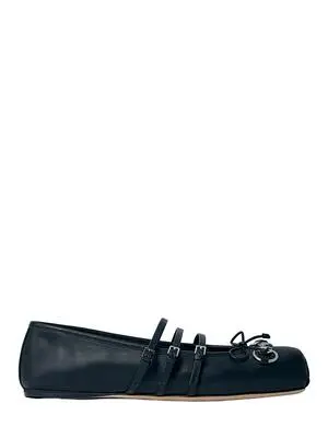 Gucci Horsebit Ballerina Flats - Black