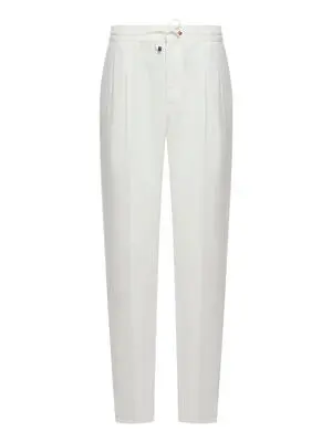 BRUNELLO CUCINELLI BRUNELLO CUCINELLI Linen Trousers With Drawstring