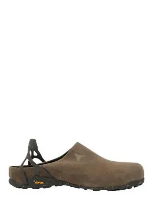 ROA Suede Fedaia Clogs - Cream