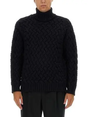 Dries Van Noten Monaldo Turtleneck Sweater - Blue