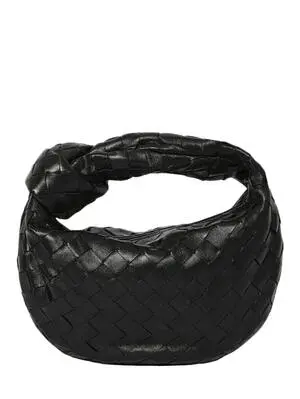 Bottega Veneta Mini Jodie Bag In Black Nappa Leather - Multicolor