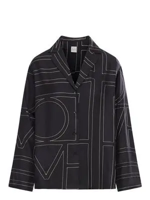 TOTÊME TOTEME Silk Monogram Shirt