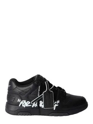 Off-White And White Arrow Motif Lace-up Low-top Sneakers - Black