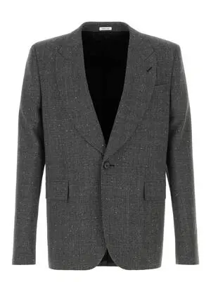 Alexander McQueen Embroidered Glencheck Blazer - Multicolor