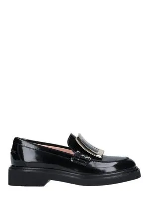 ROGER VIVIER ROGER VIVIER Leather Mocassins With Metal Buckle Black