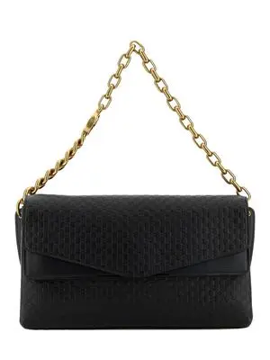 Gucci Leather Large Shoulder Bag - Black