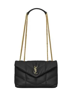 Saint Laurent Quilted Lambskin Mini Bag - Black