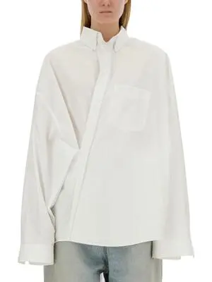 Balenciaga Wrap Shirt - White
