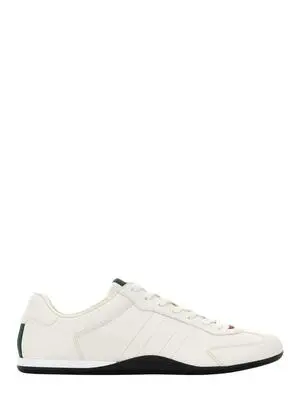 Gucci Calfskin Leather Shift Sneakers - White