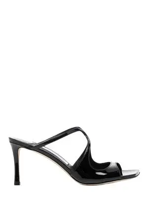 JIMMY CHOO Jimmy Choo Anise 75mm Shiny Leather Sandals Multicolor
