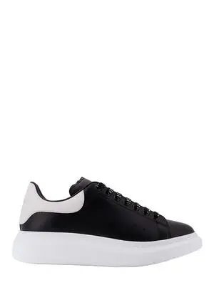 Alexander McQueen Low-top Leather Sneakers - Black