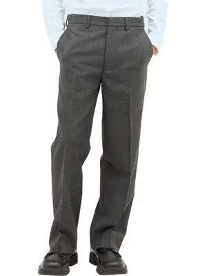 Miu Miu Marled Wool Tailored Trousers - Gray