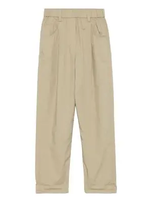 Brunello Cucinelli Cotton Trousers Made In Italy - Multicolor