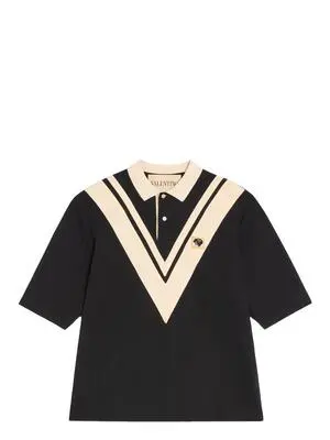 Valentino Garavani Polo Shirts - Black