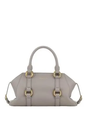 Alexander McQueen Grey Leather Small Farringdon Handbag - Gray