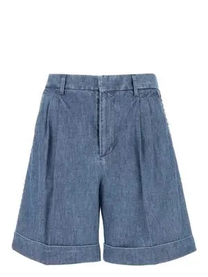 Valentino Garavani Denim Bermuda Shorts - Blue