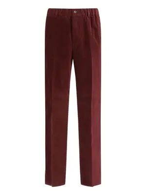 Fendi FENDI Velvet Straight-Leg Trousers Multicolor
