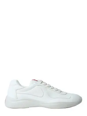 Prada Leather Low-top Sneakers - White