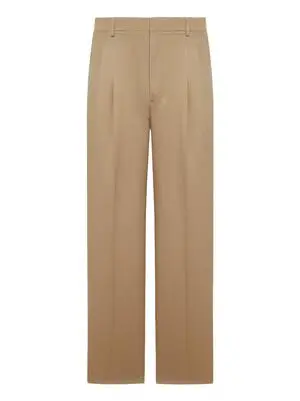 Ami AMI PARIS Tailored Cotton Trousers With Pleats Multicolor