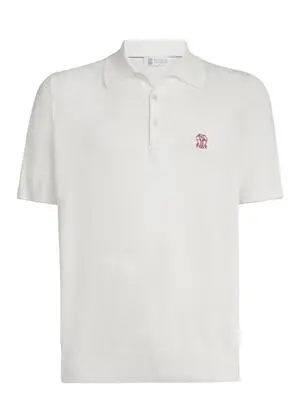 Brunello Cucinelli Brunello Cucinelli Men Logo Cotton Polo Shirt Multicolor
