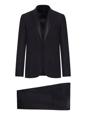 Tagliatore Bruce Wool Tuxedo - Black