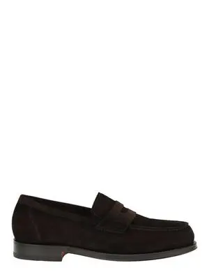 Santoni Suede Loafer - Brown