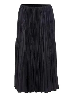 Alaïa Pleated Flannel Skirt - Gray