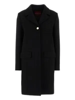 Gucci Wool Coat - Black