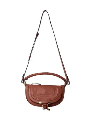 Chloé Mini Marcie Shoulder Bag - Brown